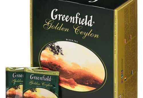 Чай Greenfield Golden Ceylon чёрный 100 пакетиков
