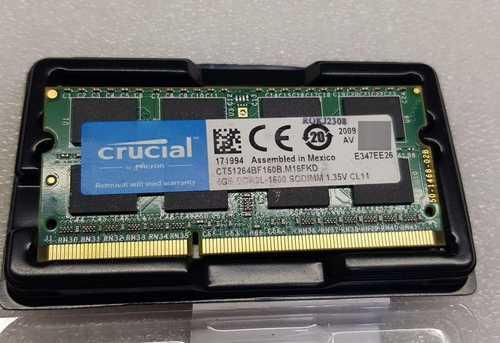 Память crucial 4gb ddr3L 1600 Ноаая