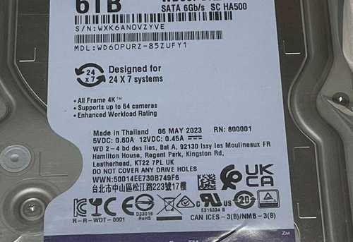 Hdd WD purple 6 tb