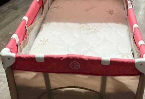 Детская кровать манеж с матрасом