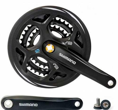 Система шатунов Shimano Altus, M311, 175мм, Кв, 42/32/22Т защ