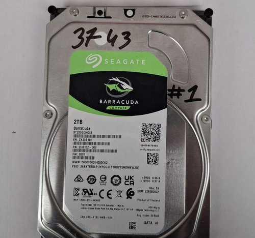 Жесткий диск seagate ST2000DM008 2Тб #1 3743 ч