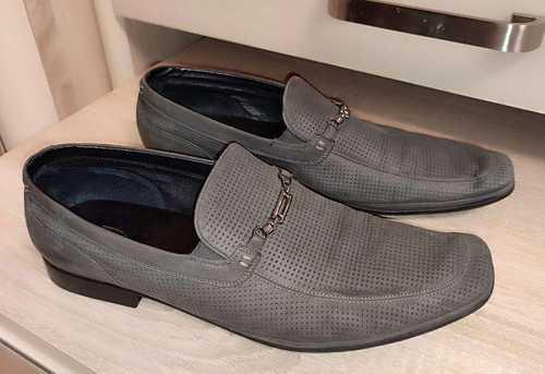 Мужские летние кожаные туфли 45 размер