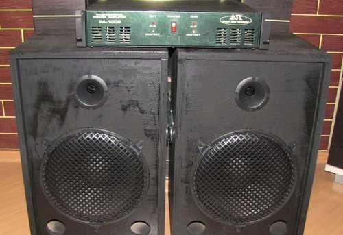 Колонки Pro-Music 1083Вт 2шт F12L64\8Ом+Amplirier