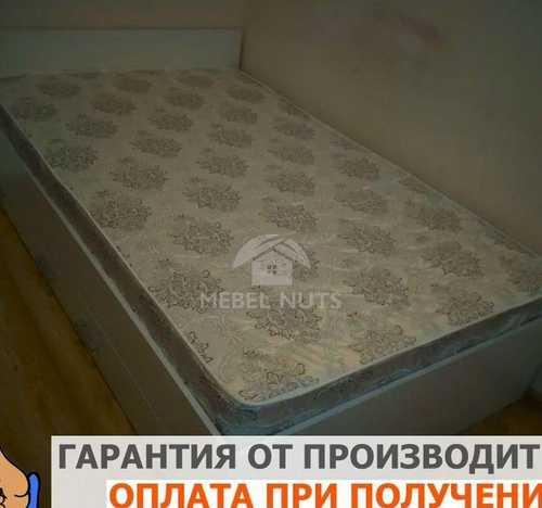 Кровать 120х200 полутороспальная с ящиками