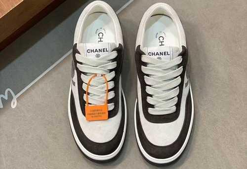 Кожаные кроссовки Chanel