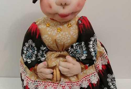 Интерьерная текстильная кукла ручной работы - 2