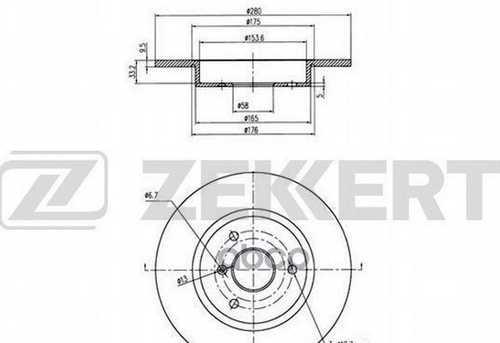 Диск торм. перед. Smart Cabrio (450) 00- City