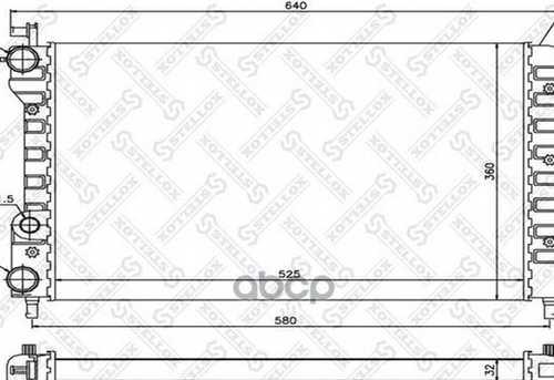 10-25735-SX радиатор системы охлаждения Fiat P