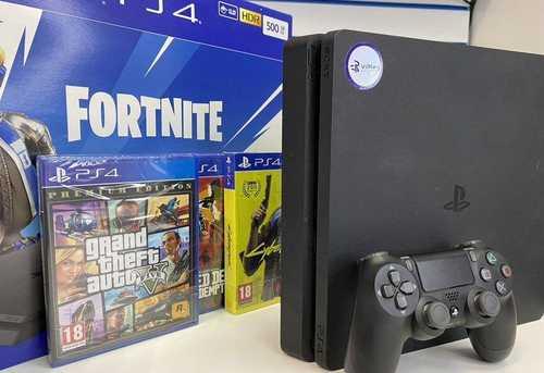 Playstation 4 Slim 1Tb / 500gb + игры