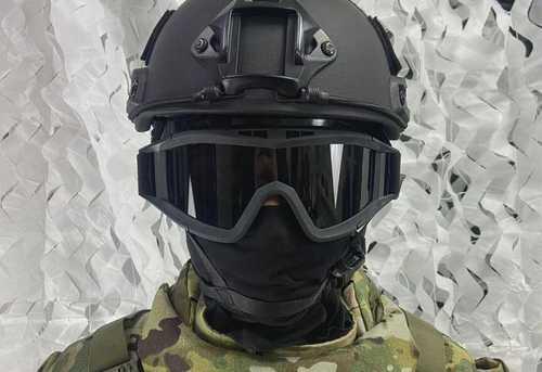 Штурмовой шлем бтш-6А "Сапсан" арамид, черный