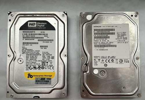 Жесткий диск 500gb 2 штуки WD5003abyx HDS721050