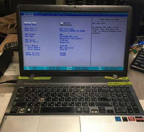Ноутбук Samsung NP355V5C в разбор