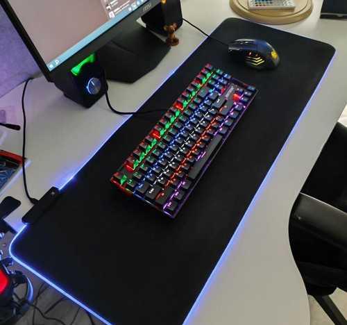 Игровой коврик для мыши с RGB подсветкой