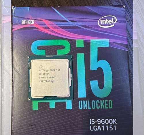 Процессор Intel core i5 9600k