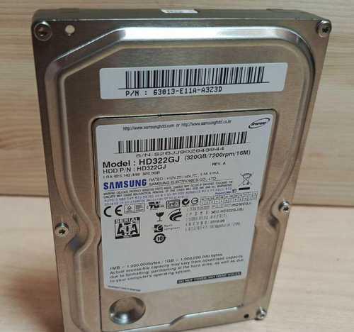 Жесткий диск Samsung 320Gb 3,5"