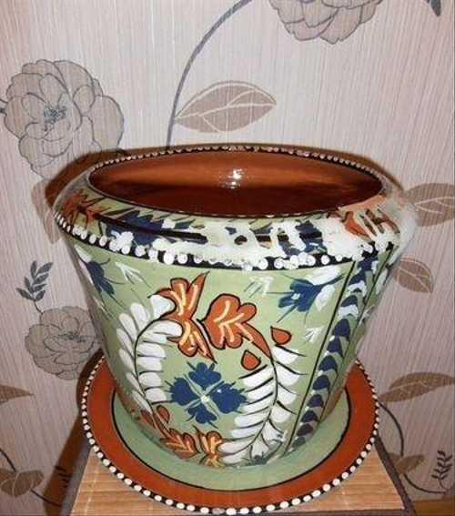 Горшки декоративные керамические, 12 литров, СССР