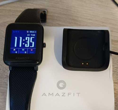 Смарт-часы Amazfit Bip A1608 Black/Black