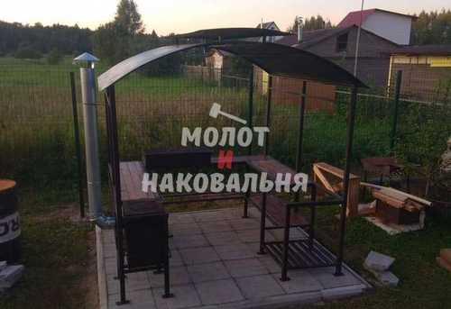 Мангал в стиле лофт