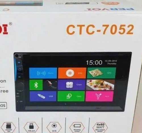 2Din Автомагнитола pervoi CTC-7052 7 дюймов