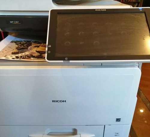 Цветное мфу Ricoh aficio MP C307SP почти новое