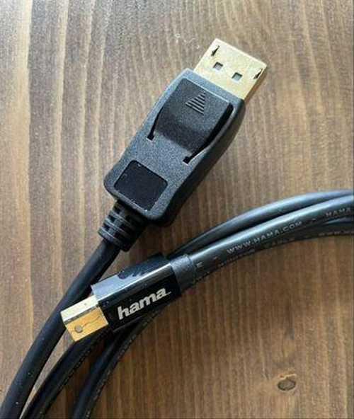 Кабель Hama DisplayPort - miniDisplayPort 1,8 м