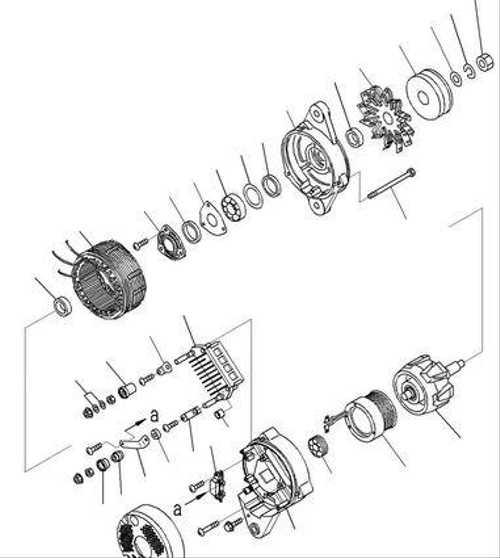 Генератор komatsu. Запчасти komatsu