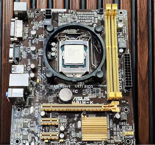 Комплект Asus H81M-K   I3 4130 1150 socket