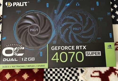 Видеокарта Palit RTX4070 super dual OC 12Gb