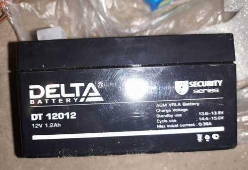 Аккумуляторная батарея delta DT 12012 12V 1.2Ah