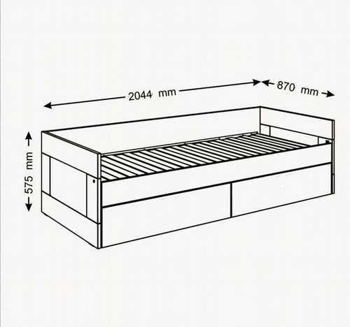 Детская раздвижная кровать IKEA