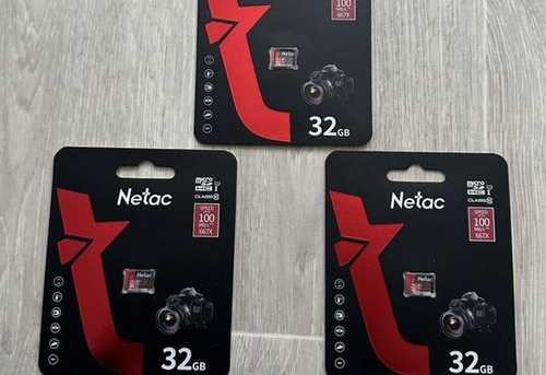 Флешка карта micro sd 32 gb Netac