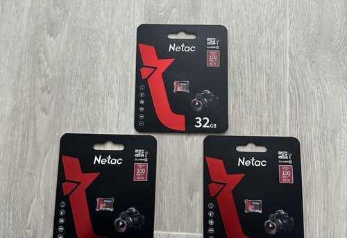Флешка карта micro sd 32 gb Netac