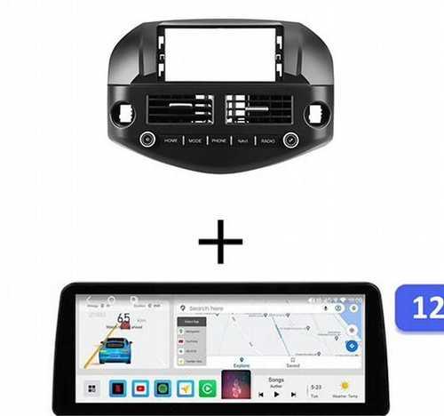 Магнитола 12.3 дюйма Toyota RAV4 XA30 2007-2012 Mekede L600S 6 128G carplay