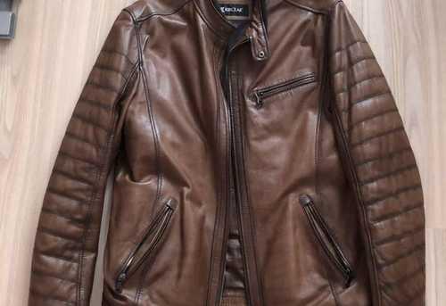 Кожаная куртка мужская 48 50
