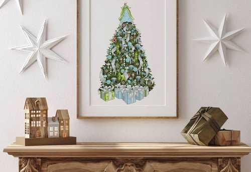 Набор для вышивания Elegant Christmas Tree