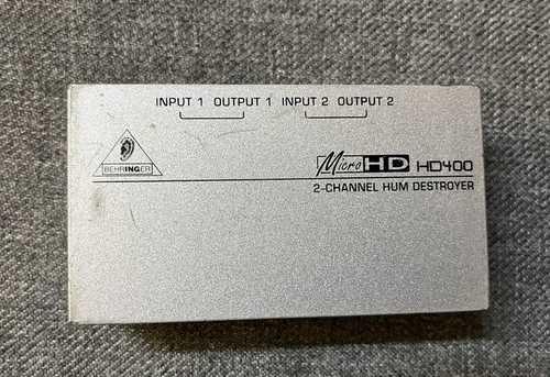 DI-BOX пассивный Behringer HD400 microhd