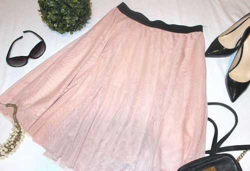 Воздушная юбка пачка цвета пыльной розы S-M