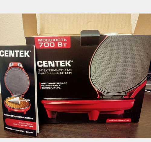 Вафельница электрическая новая centek ct-1441