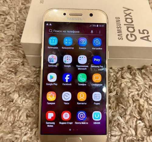 Samsung Galaxy A5 (2017) SM-A520F/DS, 3/32 ГБ