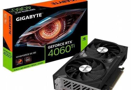 Видеокарта Gigabyte RTX 4060TI windforce OC 8GB