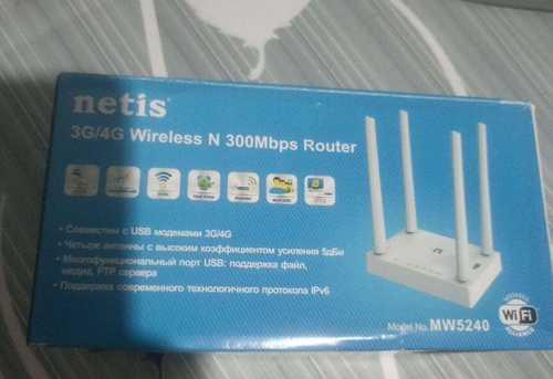 Wifi роутер netis 3/4G 300Mbps MW5240