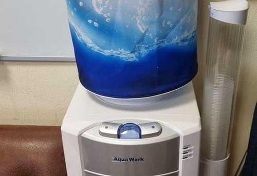 Кулер для воды с холодильником aqva work