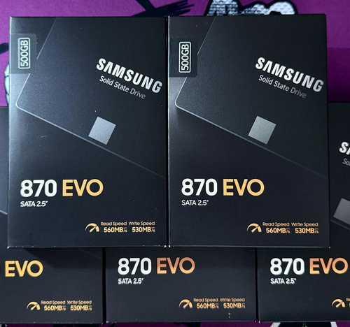 Новый SSD диск 2.5 Samsung 870 EVO 500 Гб