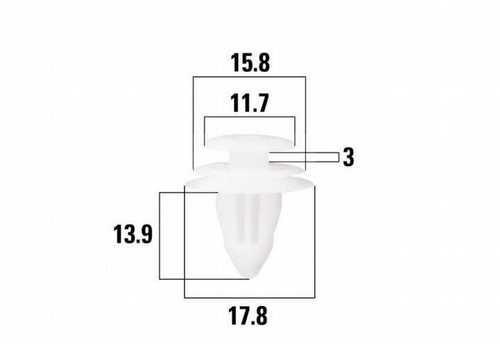 Клипсы автомобильные mitsubishi outlander, lancer