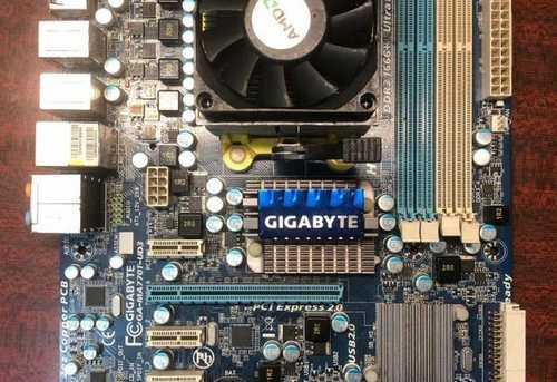 Материнская плата GA-MA770T-UD3 + AMD Athlon II X4