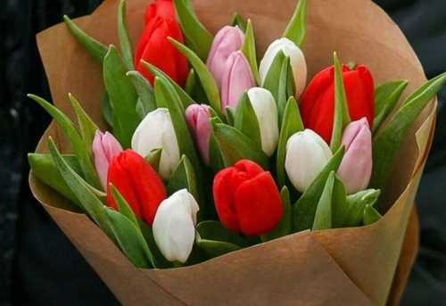 Тюльпаны цветы с доставкой от 15 шт