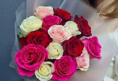 Цветы с оформлением 25,51, 101 Роза эквадор