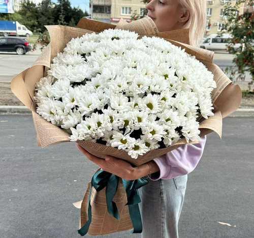 Букеты XXL. Хризантема. Доставка цветов