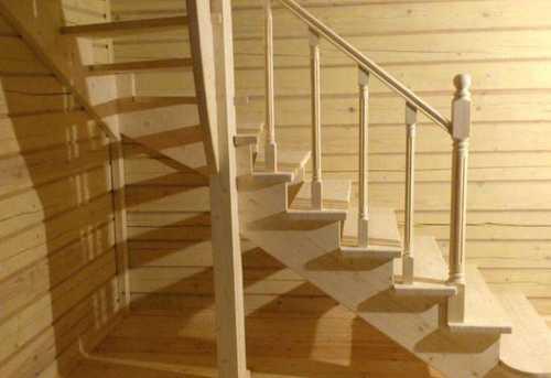 Качественные лестницы из сосны